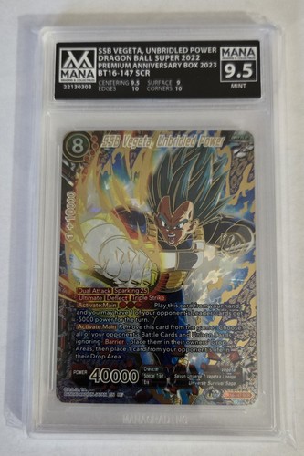 Dragon Ball Super TCG SSB Vegeta, Unbridled Power BT16-147 Graded 9.5 ...