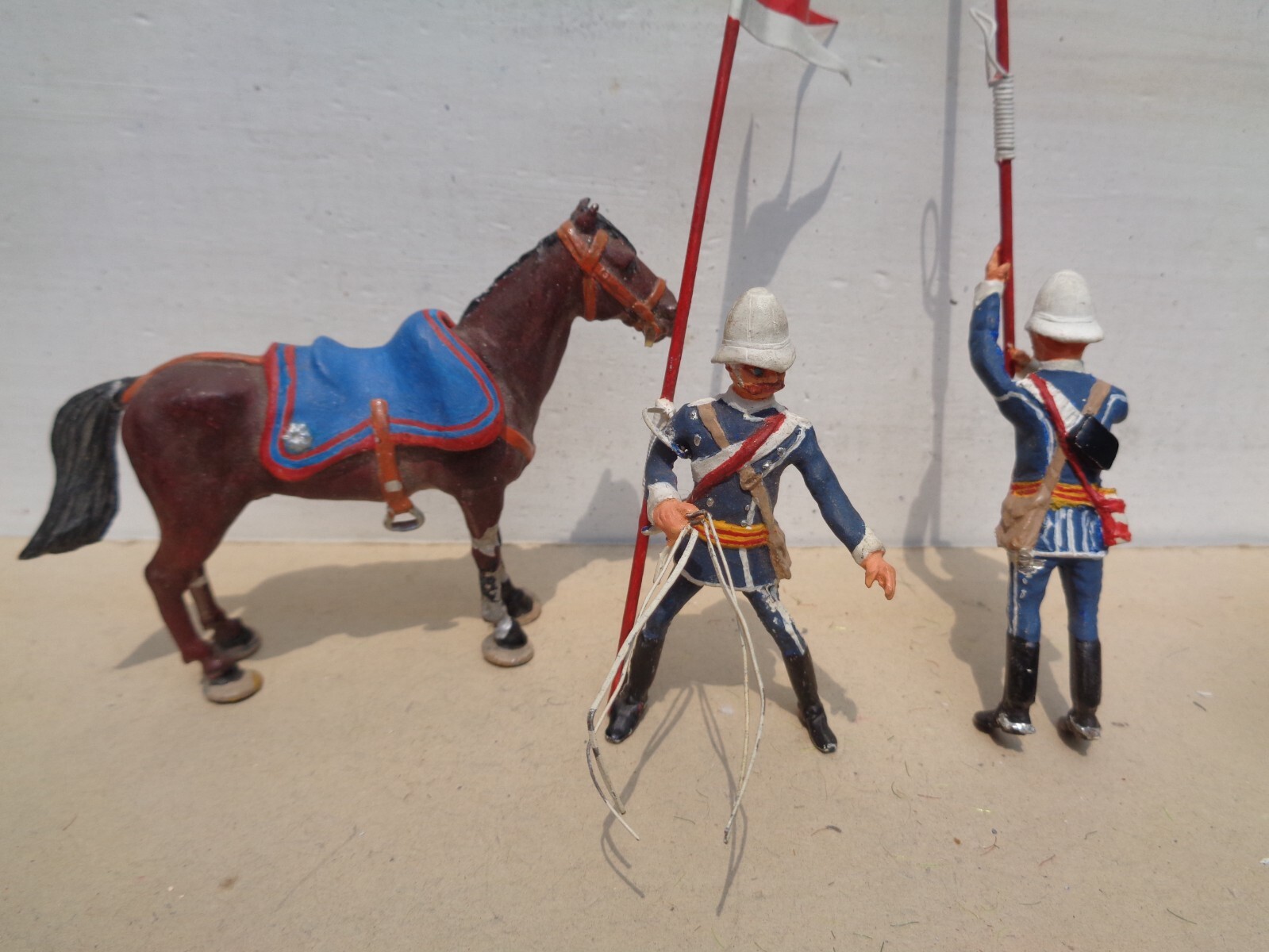 Stadden or similar, British lancer cavalry reload, well painted, 54mm ...
