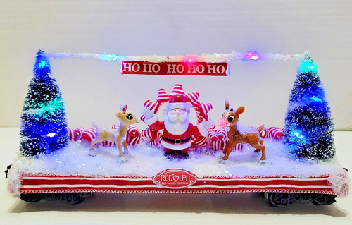 Rudolph Train Lighted Red Nose Reindeer Car O ga LED Lts Custom DTI ...