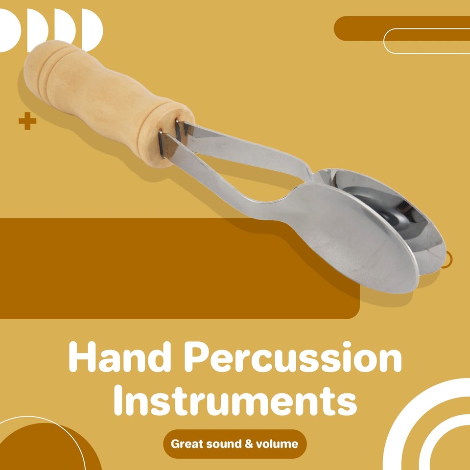 Musical Spoons Instrument with Wooden Handle Percussion Instrument ...