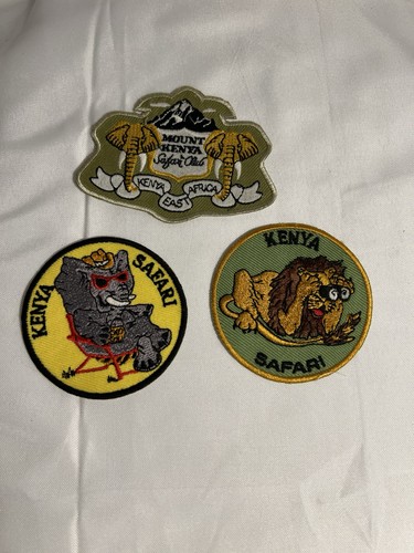 3 Embroidered Vintage Kenya Safari Patches Never Used | eBay