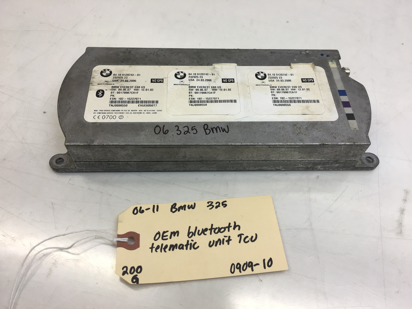 BMW E90 E91 325I OEM RADIO BLUETOOTH TELEMATIC COMMUNICATION COMPUTER ...