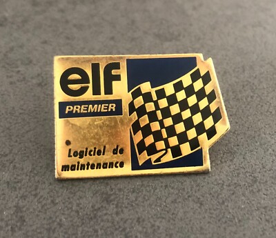 01 - Pin's elf PREMIER - LOGICIEL DE MAINTENANCE | eBay