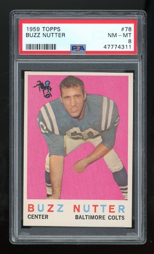 1959 Topps #78 Buzz Nutter PSA 8 NM-MT *A23G*#47774311 | eBay