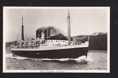 vintage real photo TEV Rangatira ship New Zealand postcard | eBay