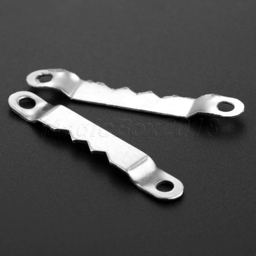 30Pcs 42.4*6.4mm Silver Saw Tooth Hanging Picture Frame Hanger Hook +60 ...