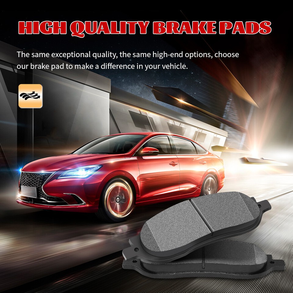 Front Rear Ceramic Brake Pads for 2018 - 2020 Chevy Equinox GMC Terrain ...