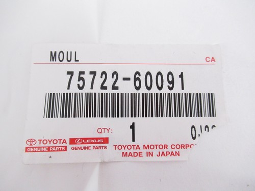 Genuine OEM Toyota Lexus 75722-60091 Driver Rear Belt Molding Sweep 10 ...