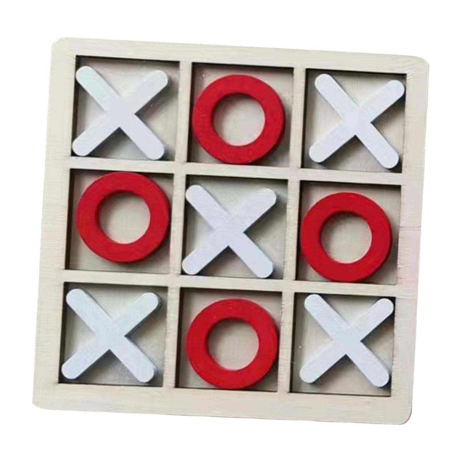 Wooden Board Tic TAC Toe Game Family Game Classical Noughts and Crosses ...