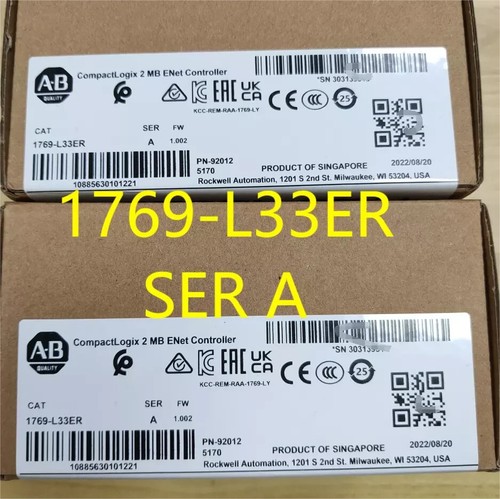 New Allen-Bradley AB 1769-L33ER / A CompactLogix 2MB Enet Controller ...