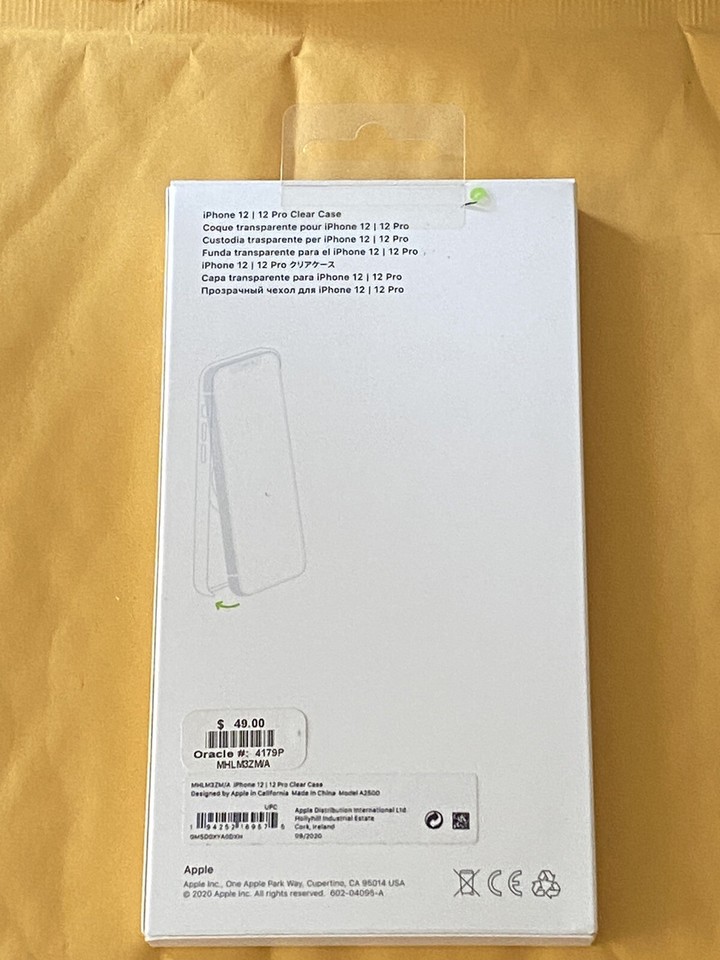 New - Apple iPhone 12 / 12 Pro - Clear Case with MagSafe 6.1" -MHLM3ZM ...