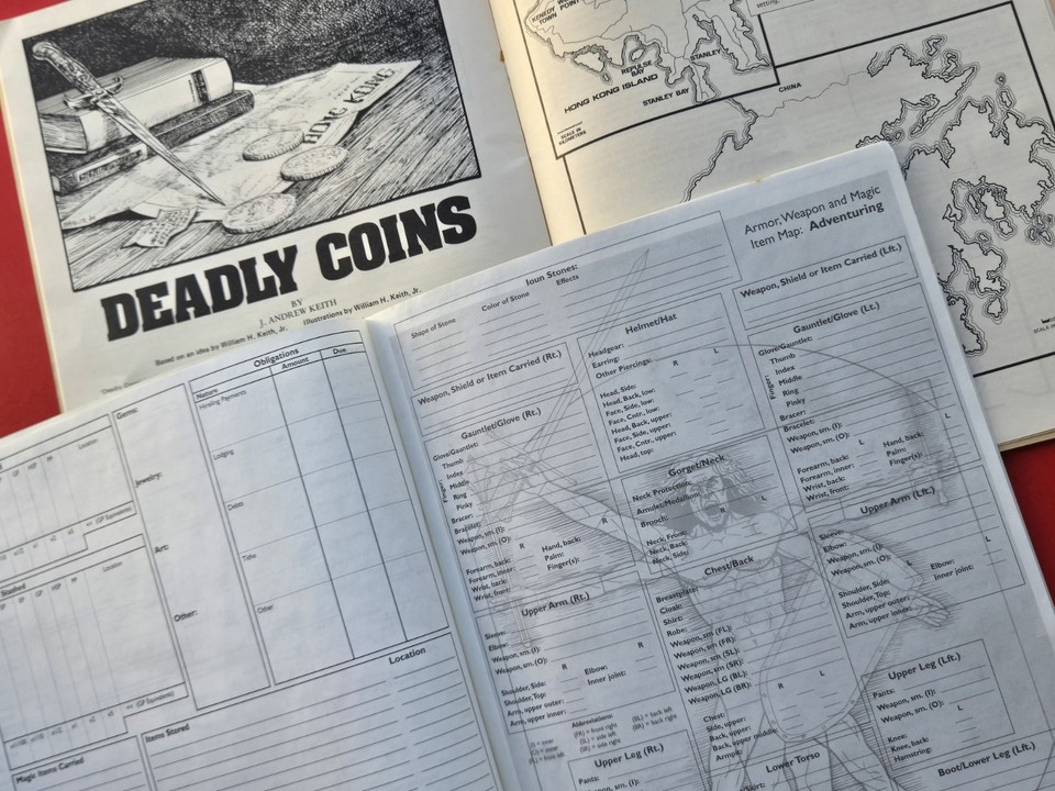 HackMaster Player Character Record 4th Edition Daredevil Adventures ...