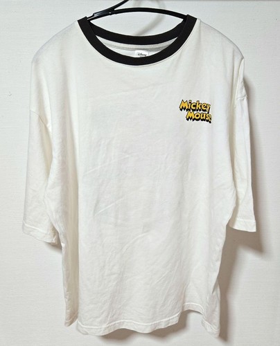 m9S Disney Mickey Mouse Vintage TShirt M White Cotton Unisex Logo Print ...