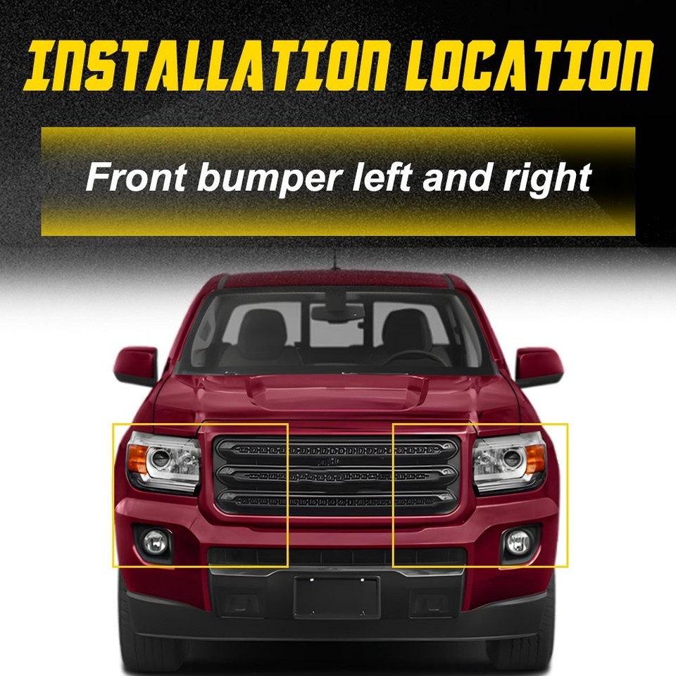 For GMC Canyon 2015-2020 Front Bumper Brackets GM1043126 GM1042126 ...