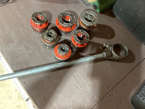 Ridgid 12-R Ratcheting Pipe Threader Set Hand Held 2in-1/2in | eBay