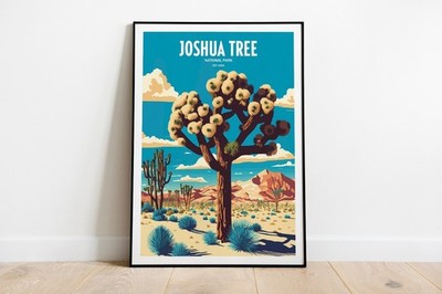1_Joshua Tree National Park Travel Print - National Park Travel Art ...