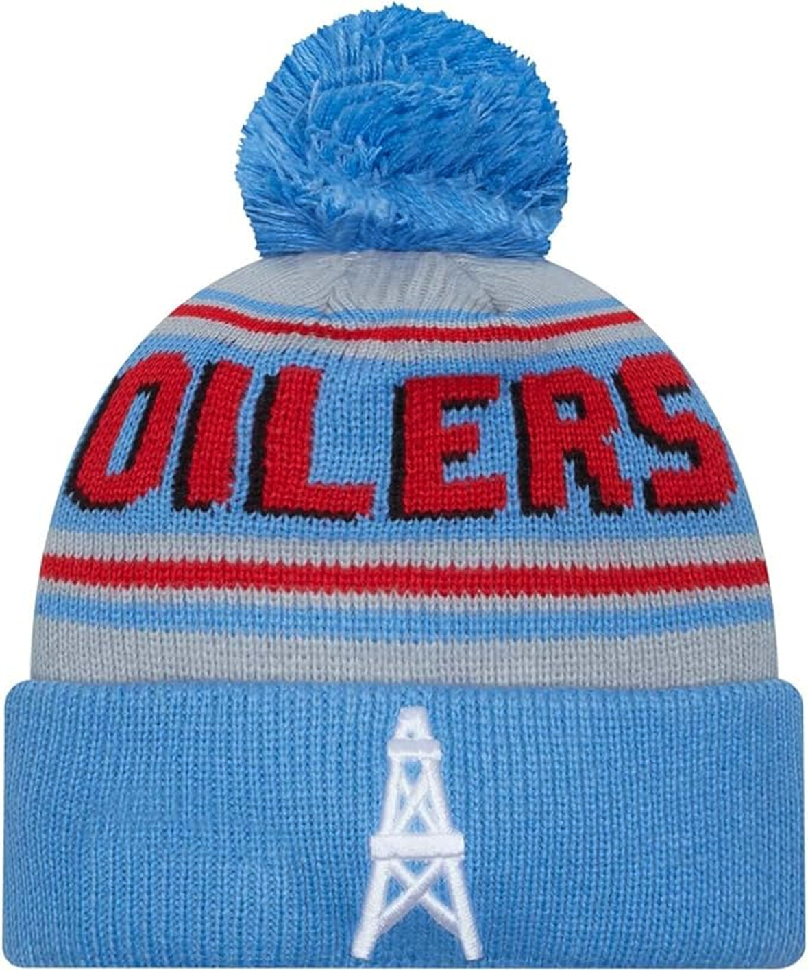 RARE Authentic Houston Oilers Historic NWT NFL Winter Sport Knit Beanie ...