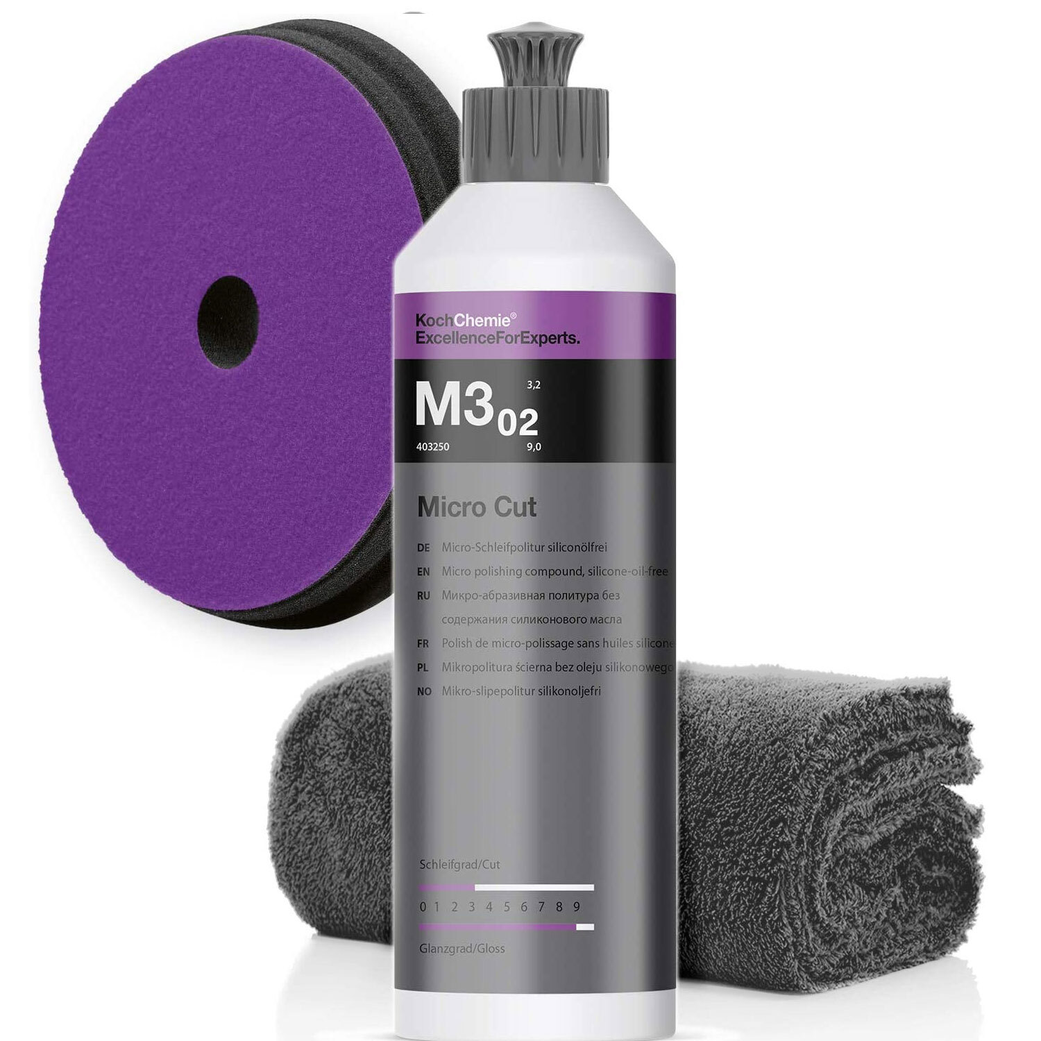 Politur Set Polierpad Microfaser detailmate Koch Chemie - Micro Cut M3 ...