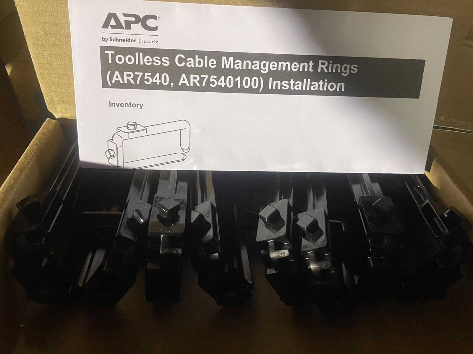 APC Schneider Electric It USA AR7540 Toolless Cable Management Rings ...