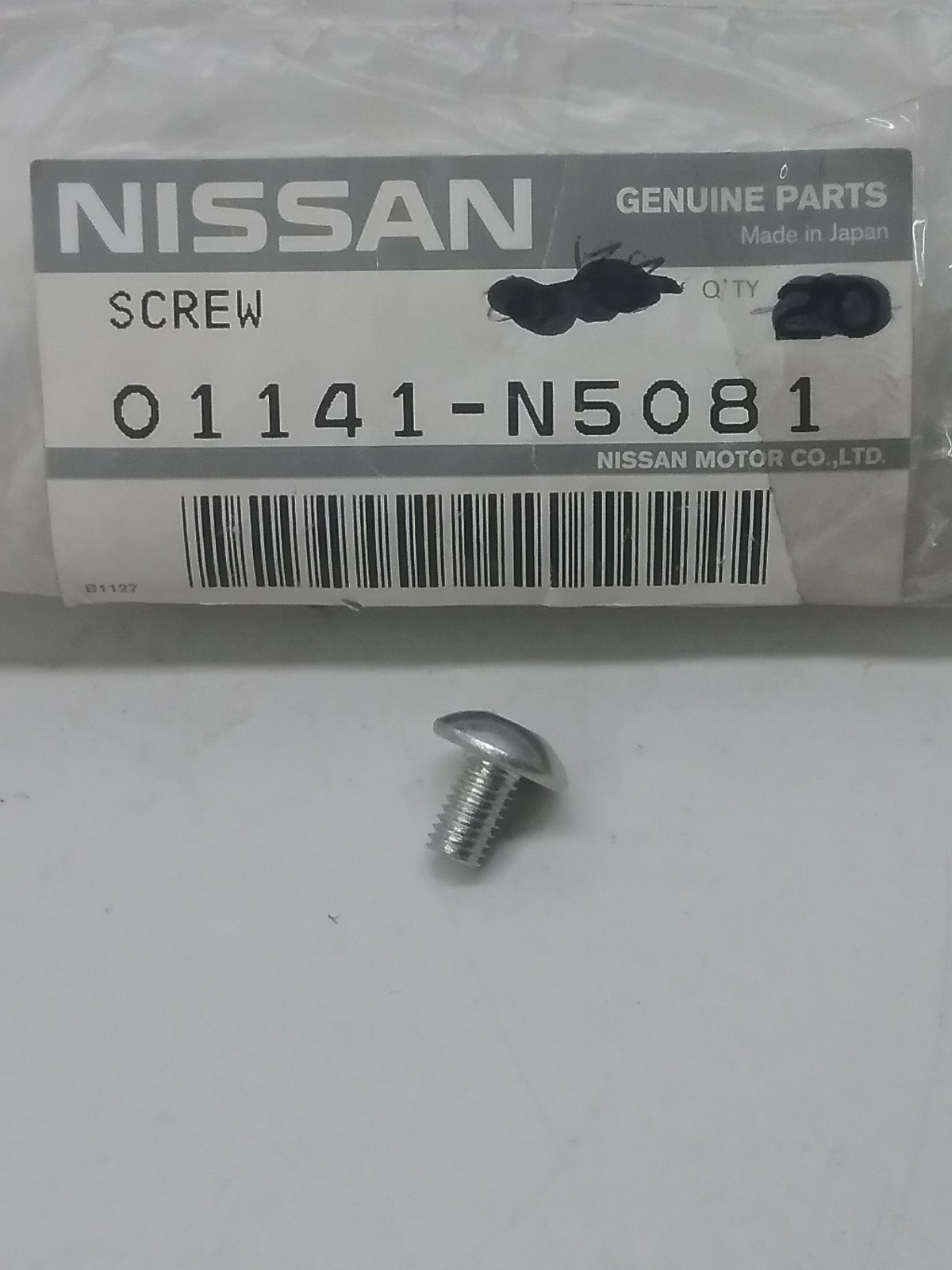 01141-N5081 GENUINE NISSAN AM/FM CD AUDIO SCREW (qty 1) #01141-N5081 | eBay