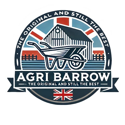 Agri Barrow Heavy-Duty Wheelbarrow 200 Litre Twin Wheel Plastic Tub ...