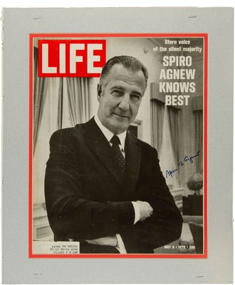 SPIRO T. AGNEW - MAGAZINE COVER SIGNED | eBay