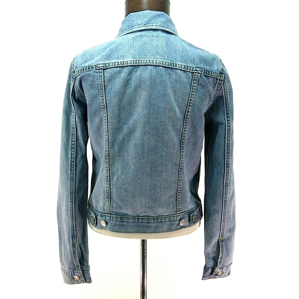 LEVI'S Premium Original Trucker Jacket Stonewashed Blue Big "E" Women's ...
