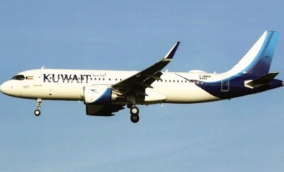Kuwait Airways Airbus A320neo F-WWDR @ Toulouse 2019 - postcard | eBay