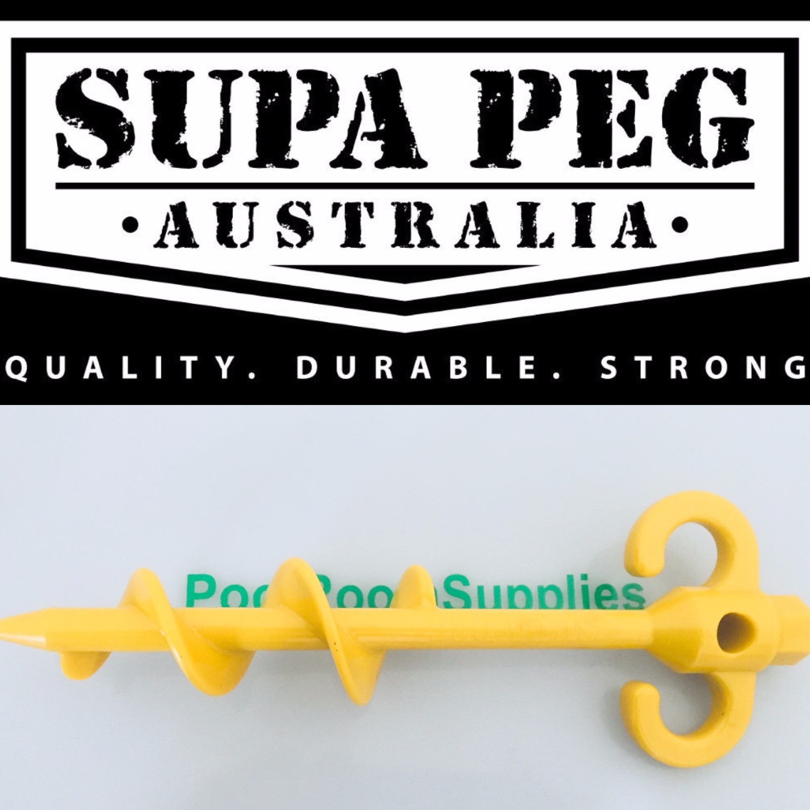 Supa Peg SAND Screw Tent Pegs Heavy Duty 500mm Camping Price is each | eBay