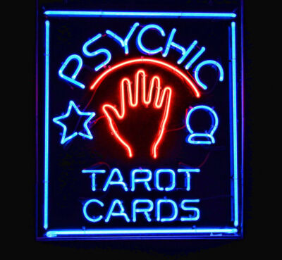 Reading Card Reader Psychic Neon Sign Bar Store Pub Wall Decor 24"x20 ...