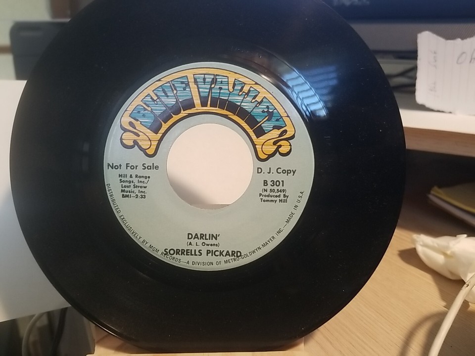 Promo 45 Sorrells Pickard - Didn'T You Virginia / Darlin' Blue Valley ...