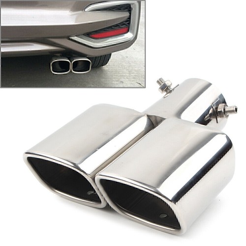 Stainless Steel Rear Exhaust Pipe Tail Muffler Tip Square Accessories ...