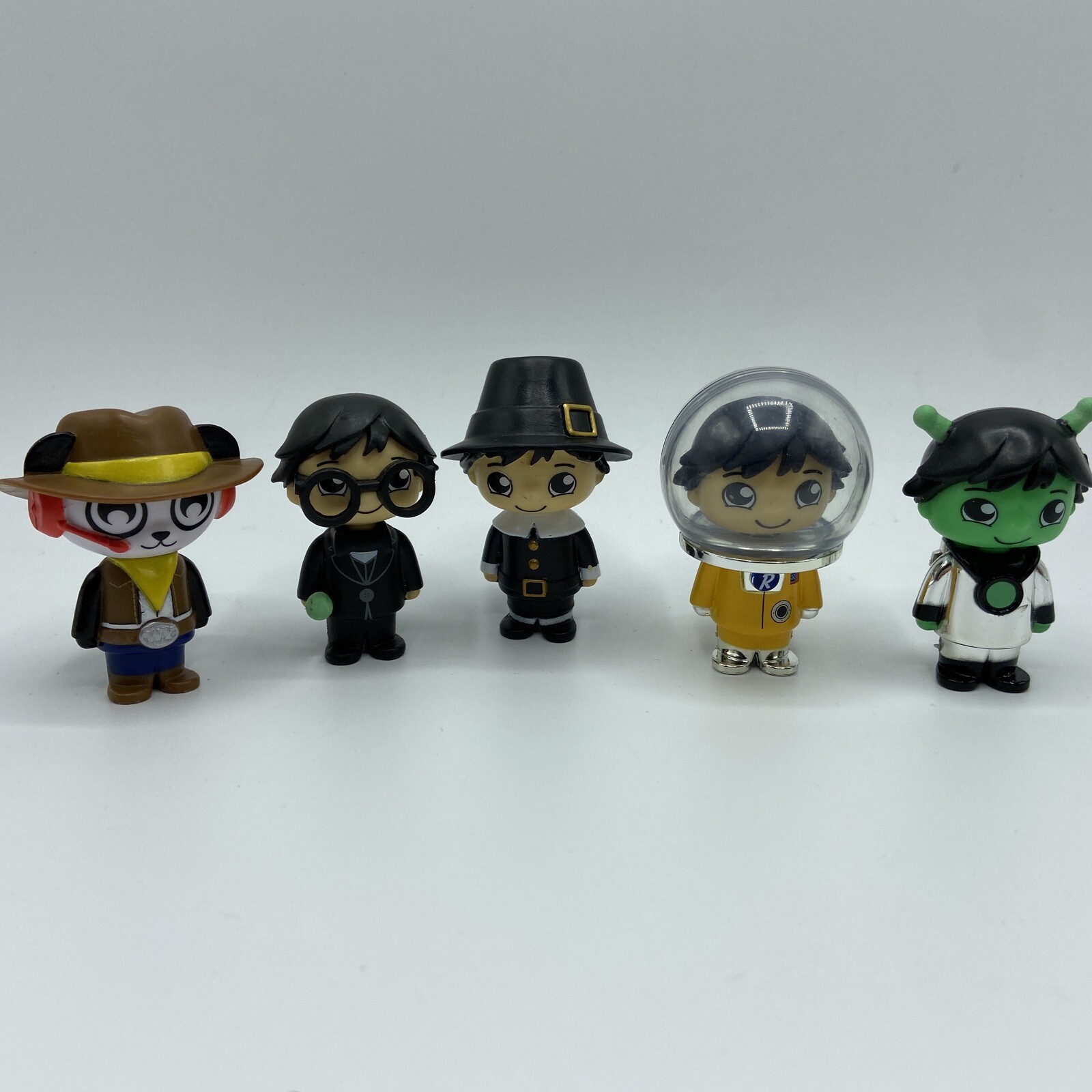 Ryan World Toy Figures Lot Of 5 Ryan's Characters Cowboy Panda | eBay
