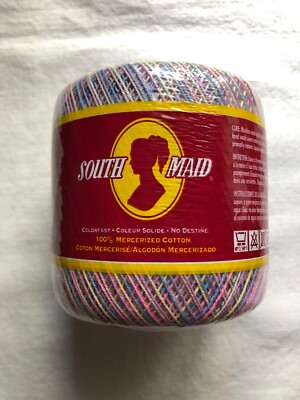South Maid Cotton Crochet Thread Size 10, 300 Yards Pastels Color #465 ...