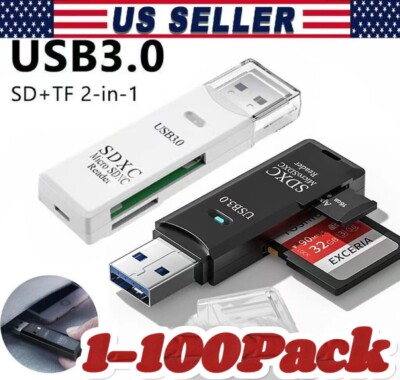 USB3.0 SD Card Reader for PC Micro SD Card to USB Adapter for Camera ...