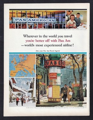 1963 PAN AMERICAN Airlines Print Ad "You're better off with Pan Am ...