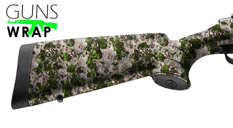 Camo Guns Wrap Skins Premium Vinyl Sticker Matte Rifle Pre-Cut GRASS-3 ...