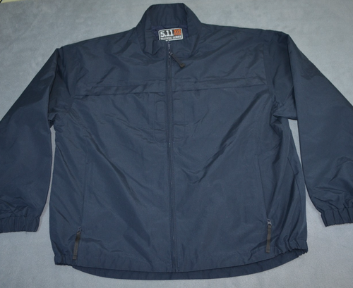 5.11 Tactical Response Jacket Mens XL Blue Windbraker Zip Lightweight ...