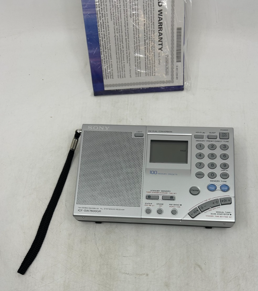 (H) +25S - Sony ICF-SW35 Worldband FM Stereo/SW/MW/LW PLL Synthesized ...