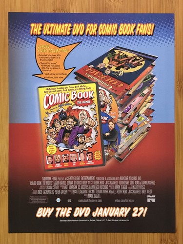 2004 Comic Book: The Movie Print Ad/Poster Official Mark Hamill DVD ...