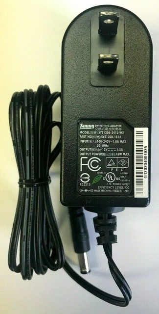 Sunny Sys1308-2412-w2 Swithcing Adapter Barrel Plug 12v 2a for sale ...