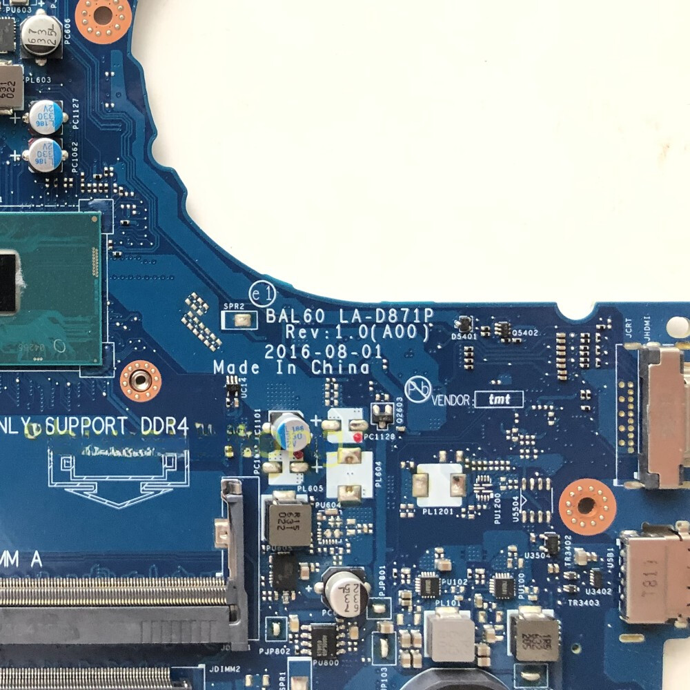 I5-7200U CPU R7 M340 2GB GPU For Dell Inspiron 5566 5468 Motherboard LA ...