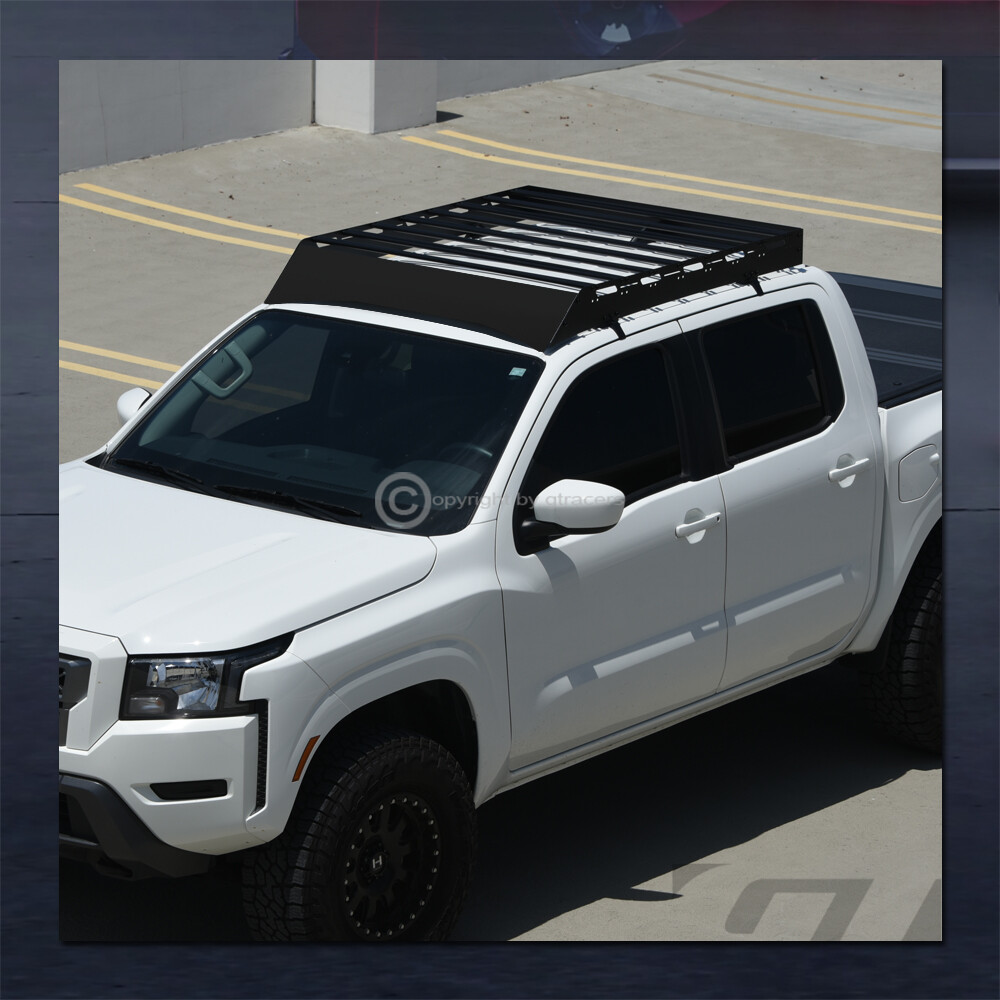 For 2014-2021 Tundra CrewMax Blk Modular Window Frames Roof Basket+Wind ...