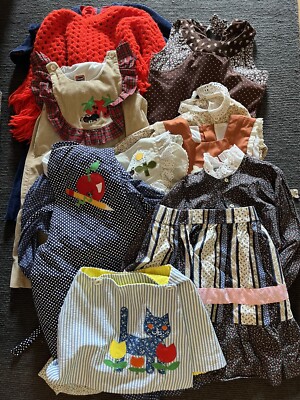 Huge Lot Vintage Chocolate Soup Clothes Dresses Appliqué 1977 Wardrobe ...
