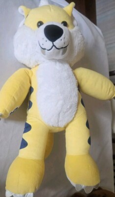 2020, Build a Bear :Sabertooth Tiger" 18" Yellow Stuffed Plush Jungle ...