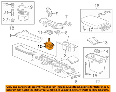 GM OEM 17-19 XT5 Console Center Console-Shifter 84296168 | eBay