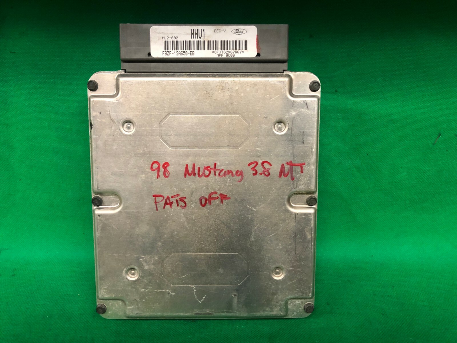 NO SECURITY PLUG & PLAY 98 Ford MUSTANG 3.8 MT ECU ECM PCM CONTROL ...