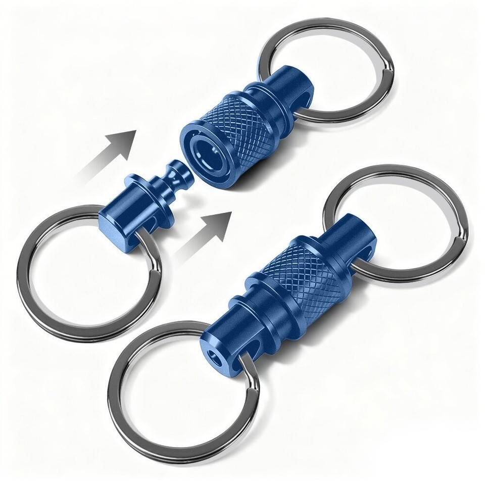 Aluminum Alloy Detachable Keychain Clip Retractable Key Chain Car ...