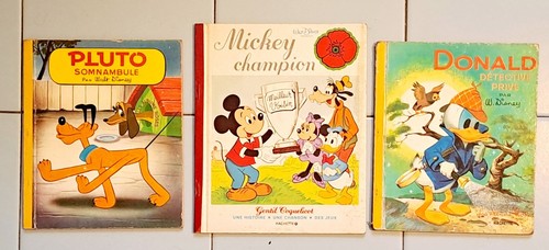 LES ALBUMS ROSES HACHETTE STUDIO WALT DISNEY. PLUTO, DONALD, MICKEY | eBay