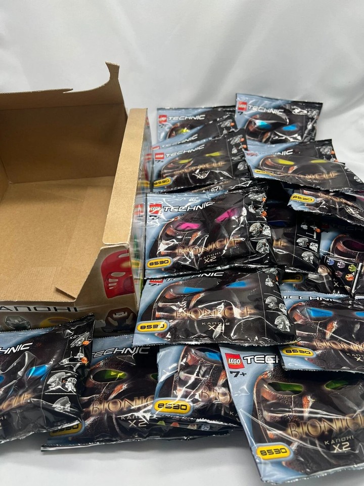 LEGO Bionicle Kanohi Box 8530 (x24) Rare European Mask Polybags with ...